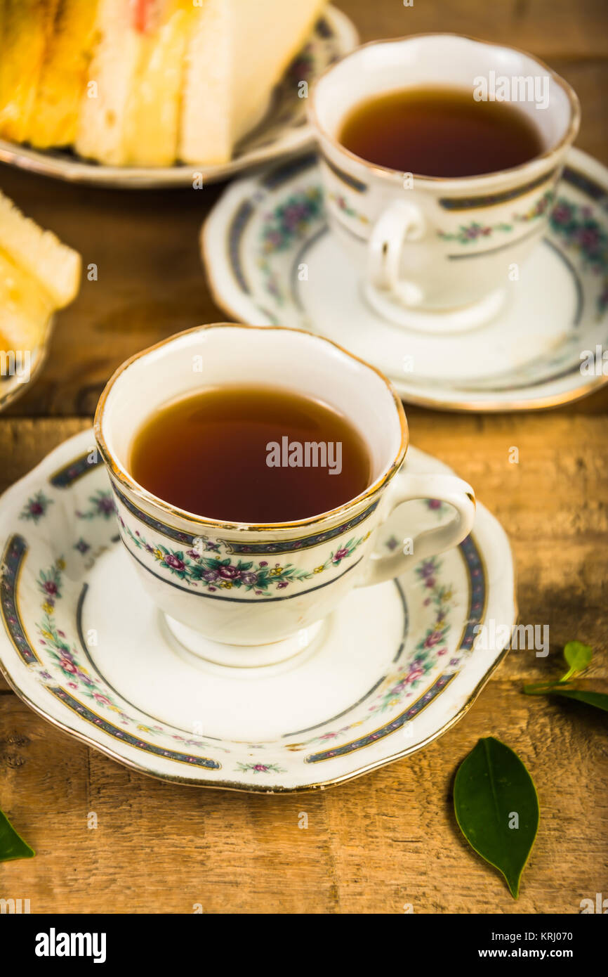 Tea composition, tea set Stock Photo - Alamy