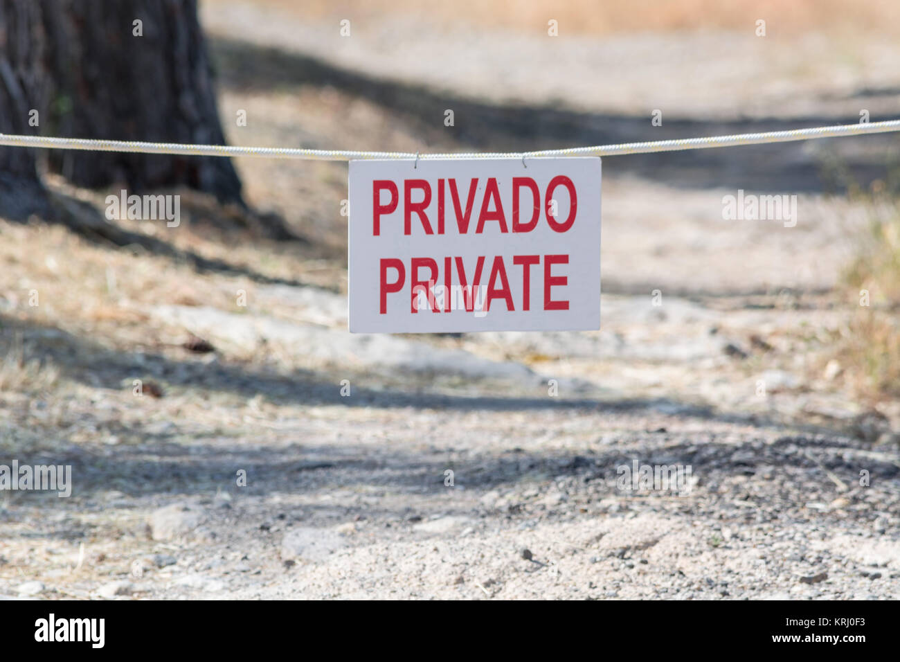 sign with lettering private Stock Photo - Alamy