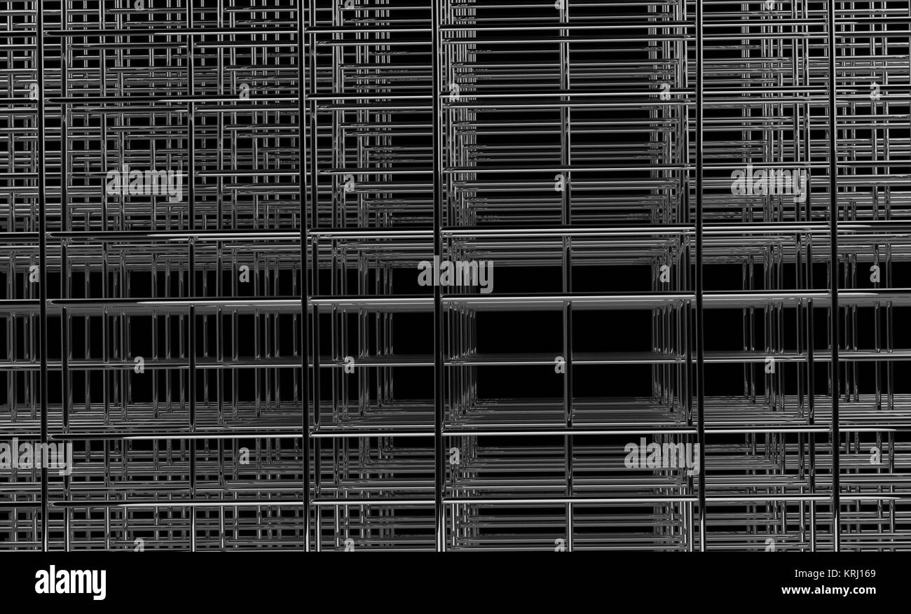 abstract three dimensional net 3d illustration Stock Photo - Alamy