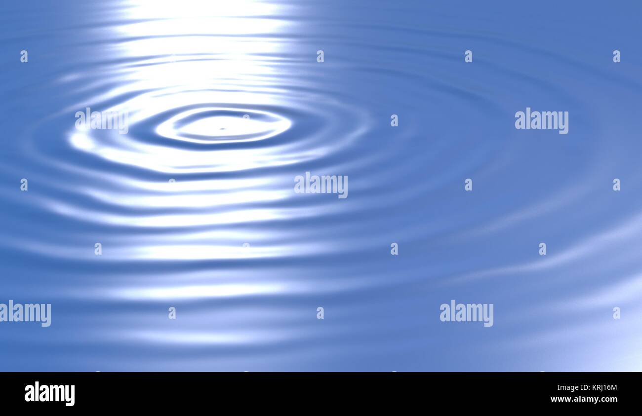 water wave ripples 3d inllustration Stock Photo - Alamy