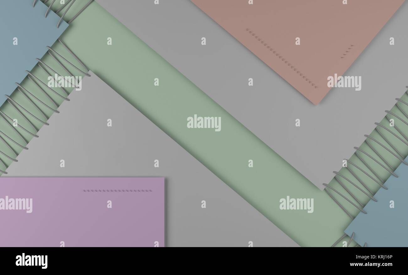 Colorful material design style pattern. 3d illustration Stock Photo - Alamy