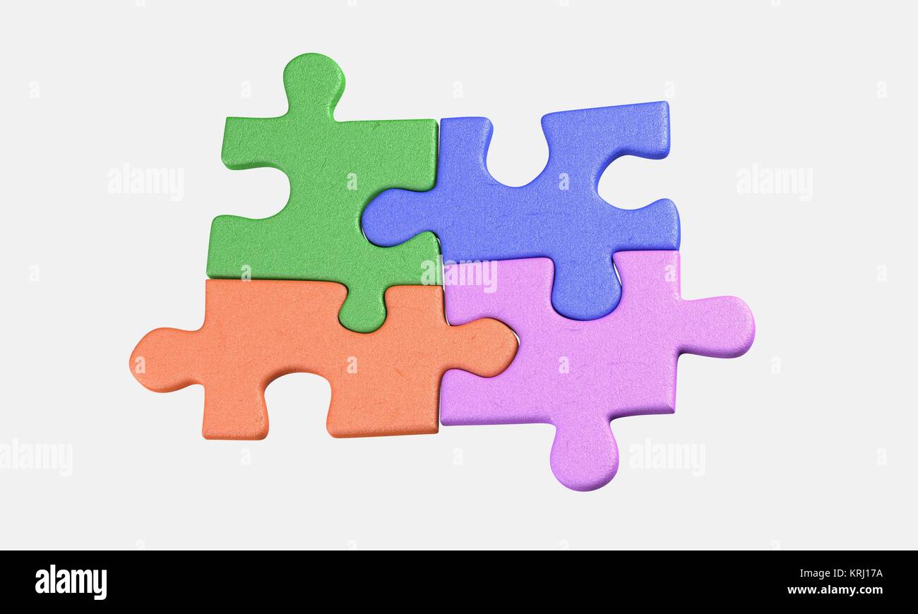colorful puzzle pieces Stock Photo - Alamy