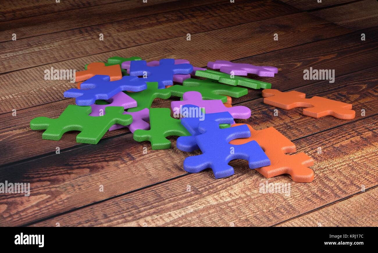 colorful puzzle pieces Stock Photo - Alamy