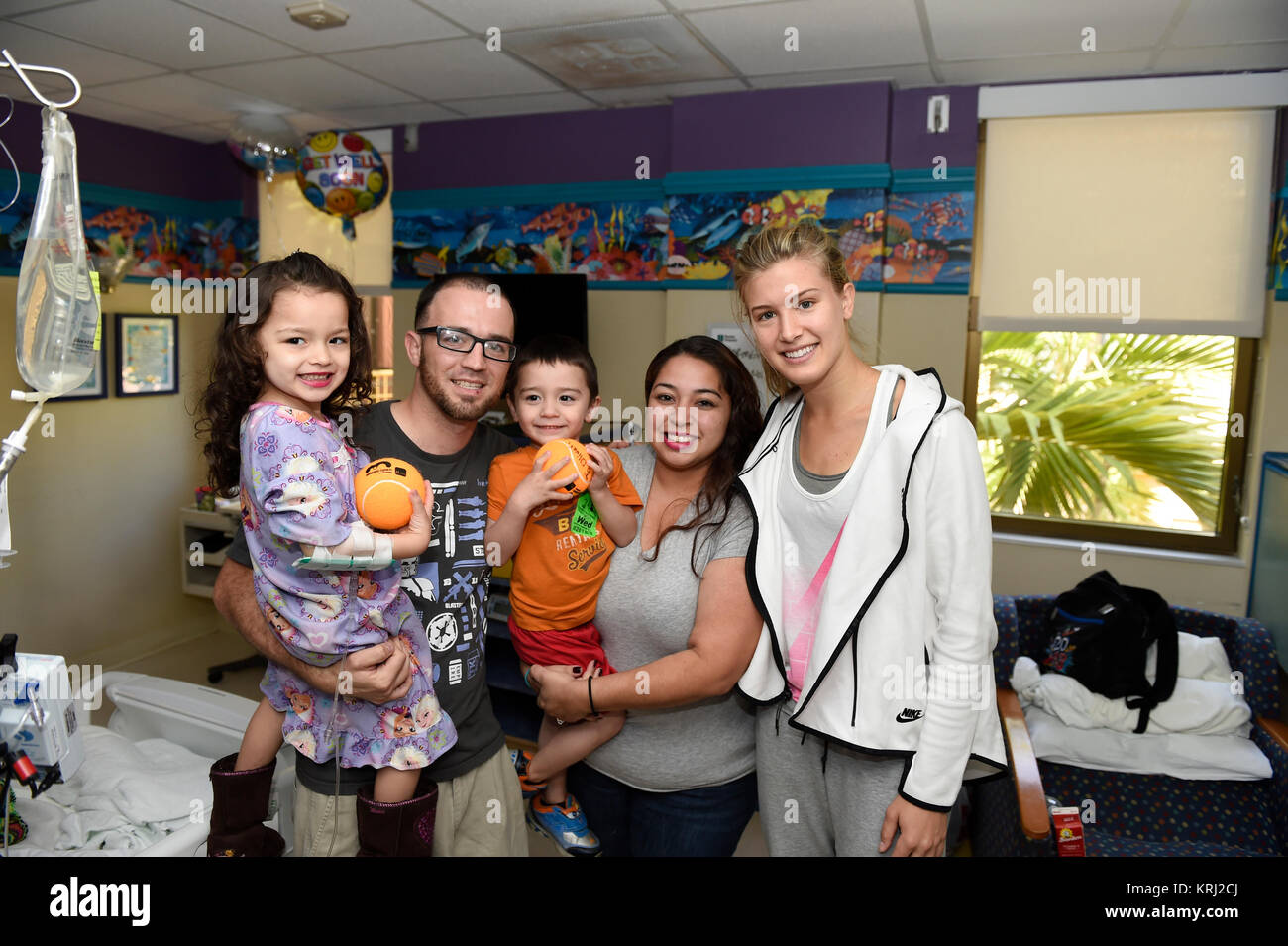 KEY BISCAYNE, FL - MARCH 25: Genie Bouchard Visits Children's Hospital ...