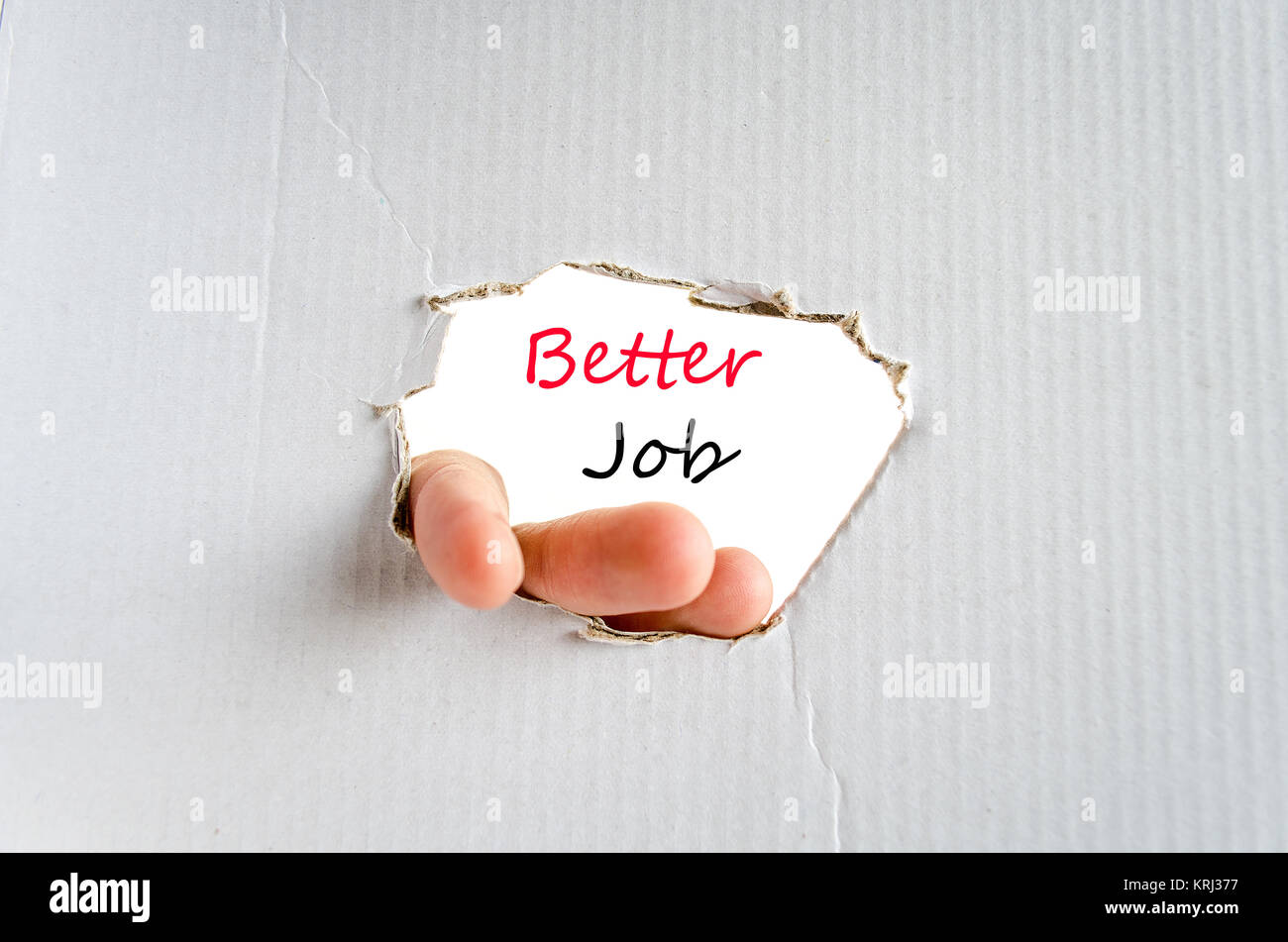 Better job text concept Stock Photo - Alamy