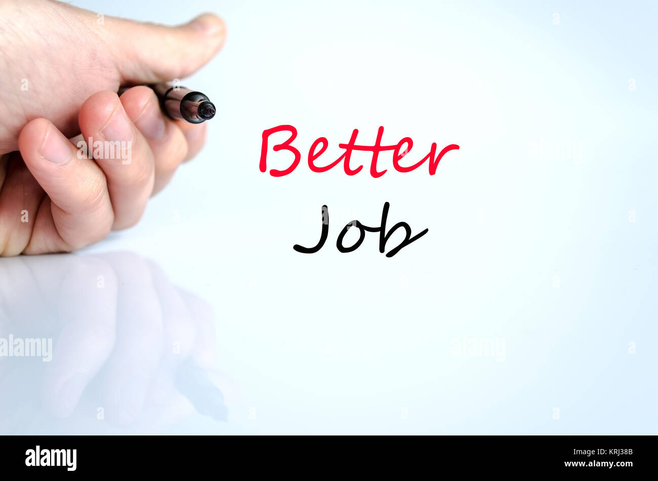Better job text concept Stock Photo - Alamy