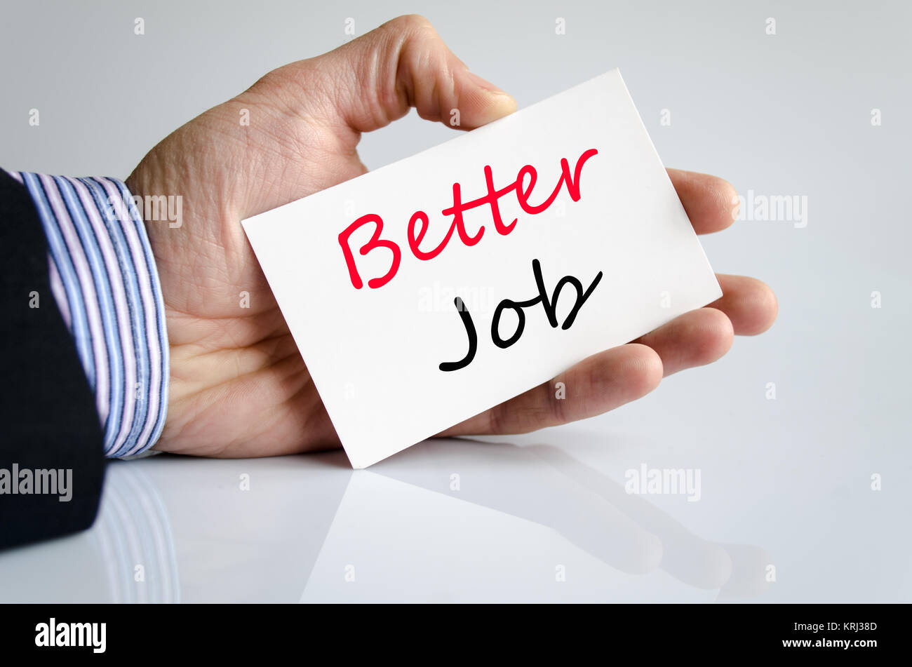 Better job text concept Stock Photo - Alamy