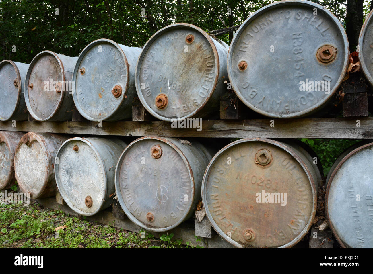 Old Metal Barrels High Resolution Stock Photography and Images - Alamy