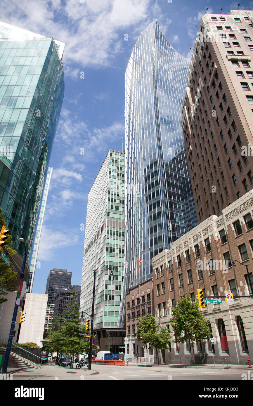 Vancouver's Burrard Street Stock Photo - Alamy