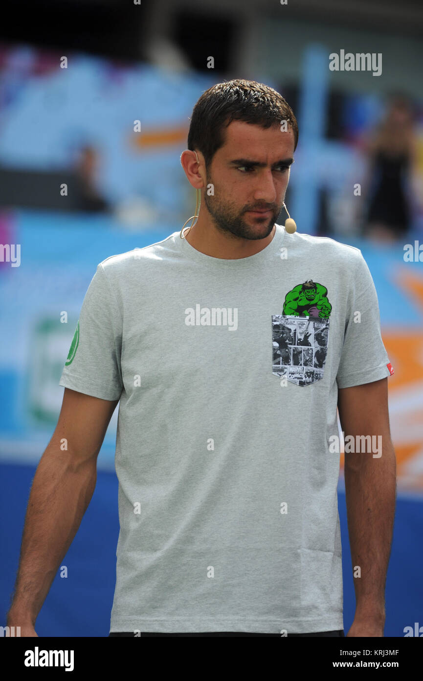NEW YORK, NY - AUGUST 29: Marin Cilic during Arthur Ashe Kids' Day at ...