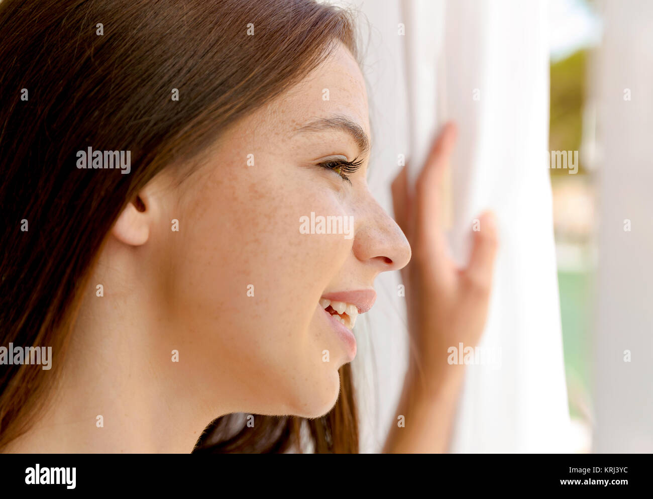 Looking through the window Stock Photo - Alamy