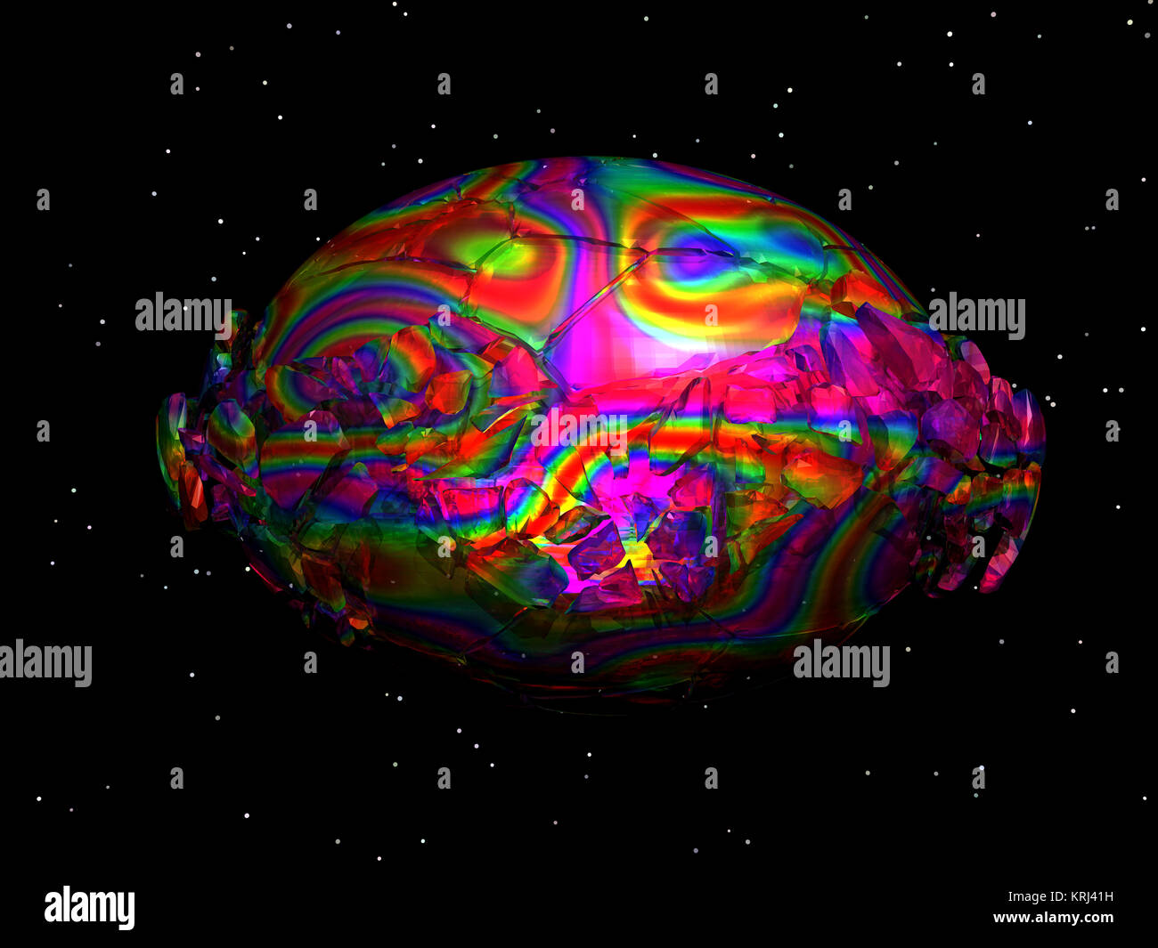 planet crash in space Stock Photo - Alamy