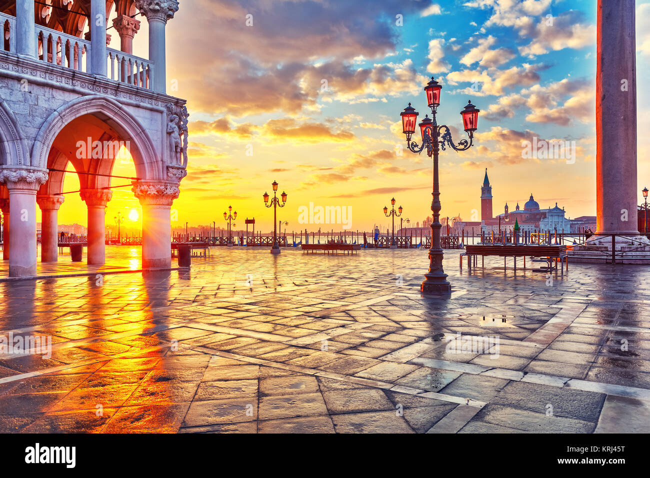 Sunrise in Venice Stock Photo - Alamy