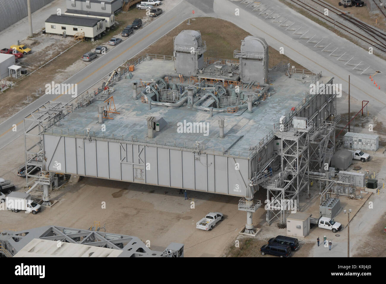 Mobile Launcher Platform 3 in parked configuration Stock Photo - Alamy