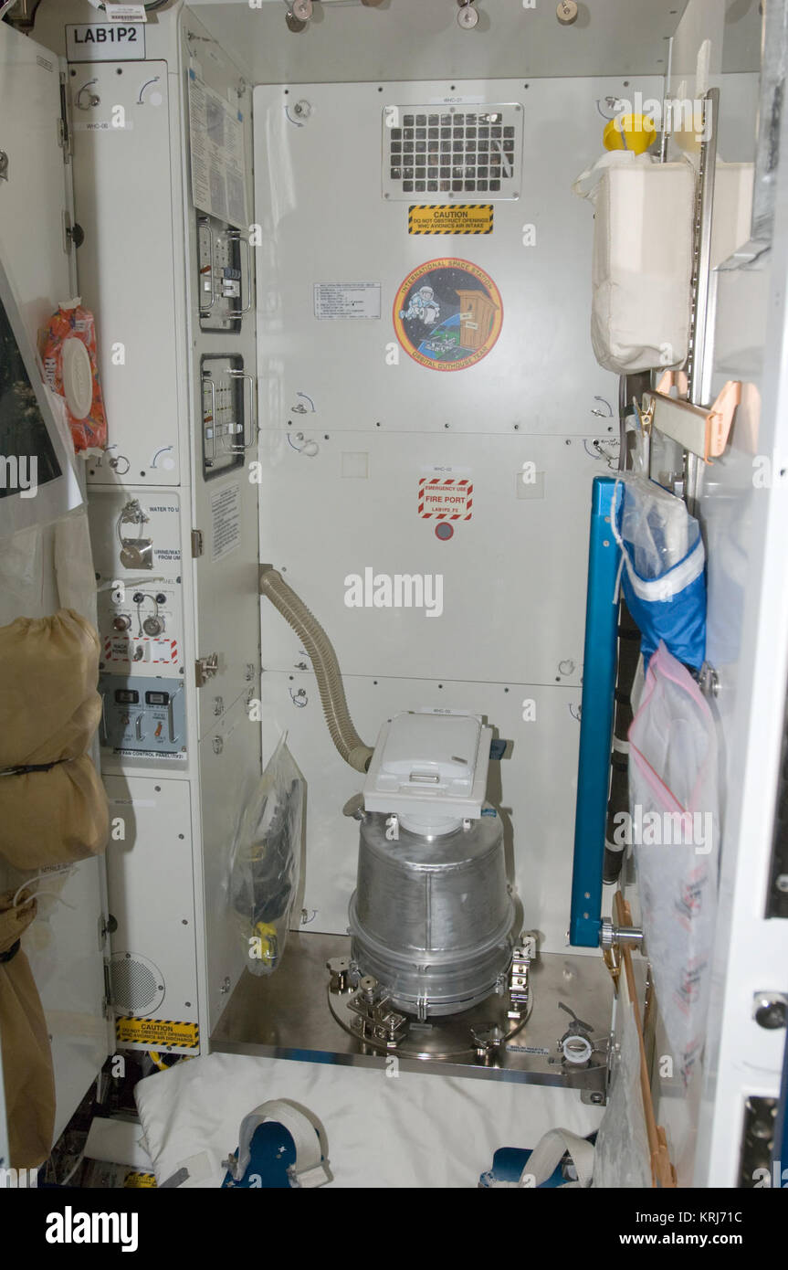 Waste and hygiene compartment in the Destiny laboratory of the ...