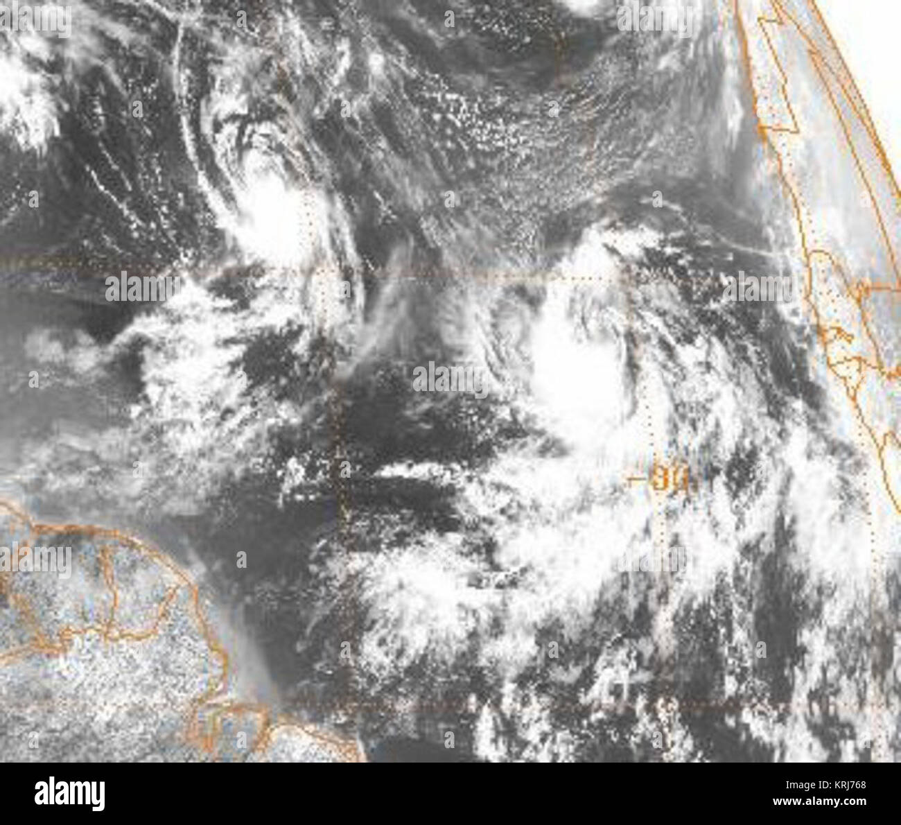 Tropical Storm Luis on August 29 Stock Photo - Alamy