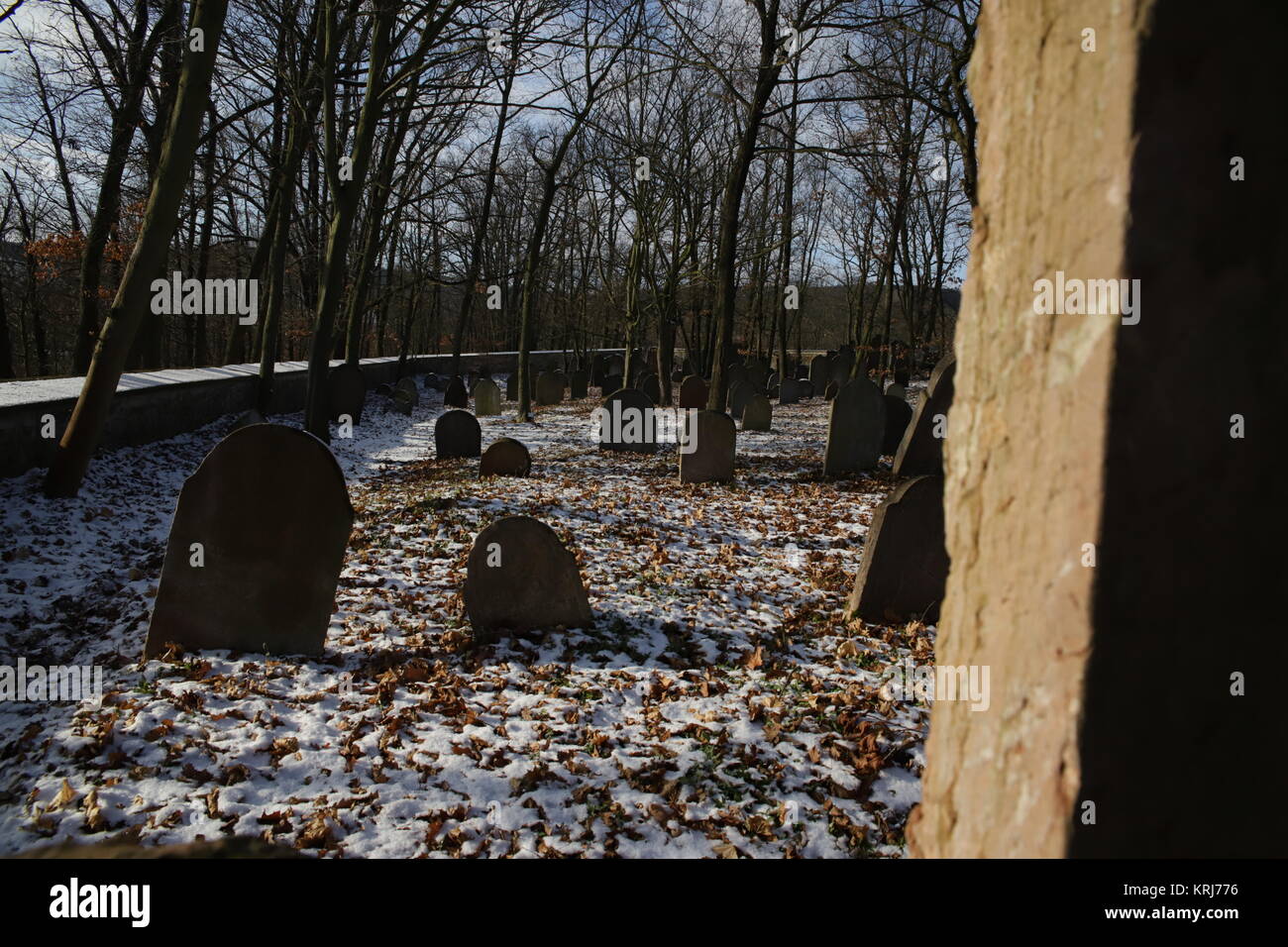 old jewish cemetery Stock Photo - Alamy