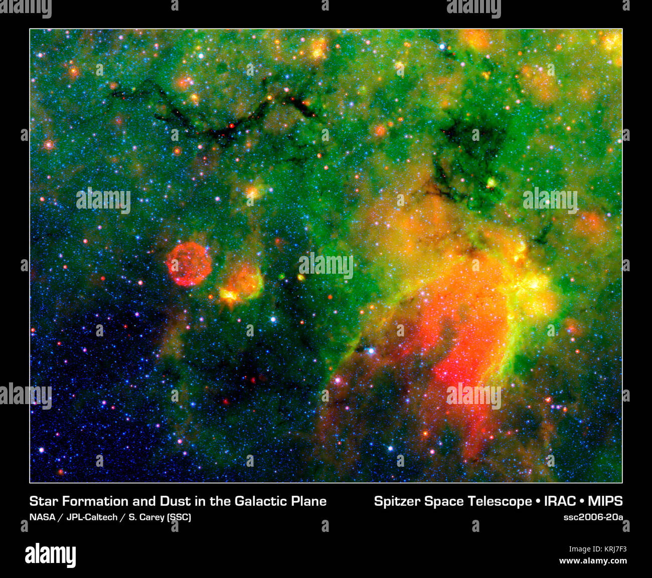 This infrared image from NASA's Spitzer Space Telescope shows what ...