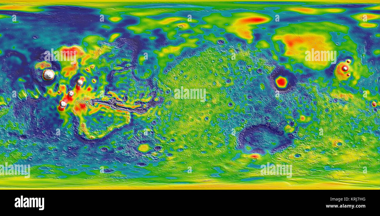 GMM-3 Free air gravity anomaly Stock Photo - Alamy