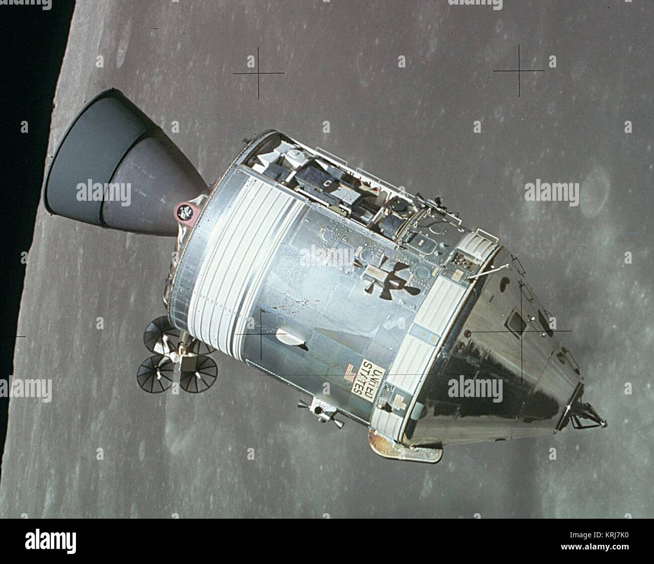Apollo CSM lunar orbit Stock Photo - Alamy