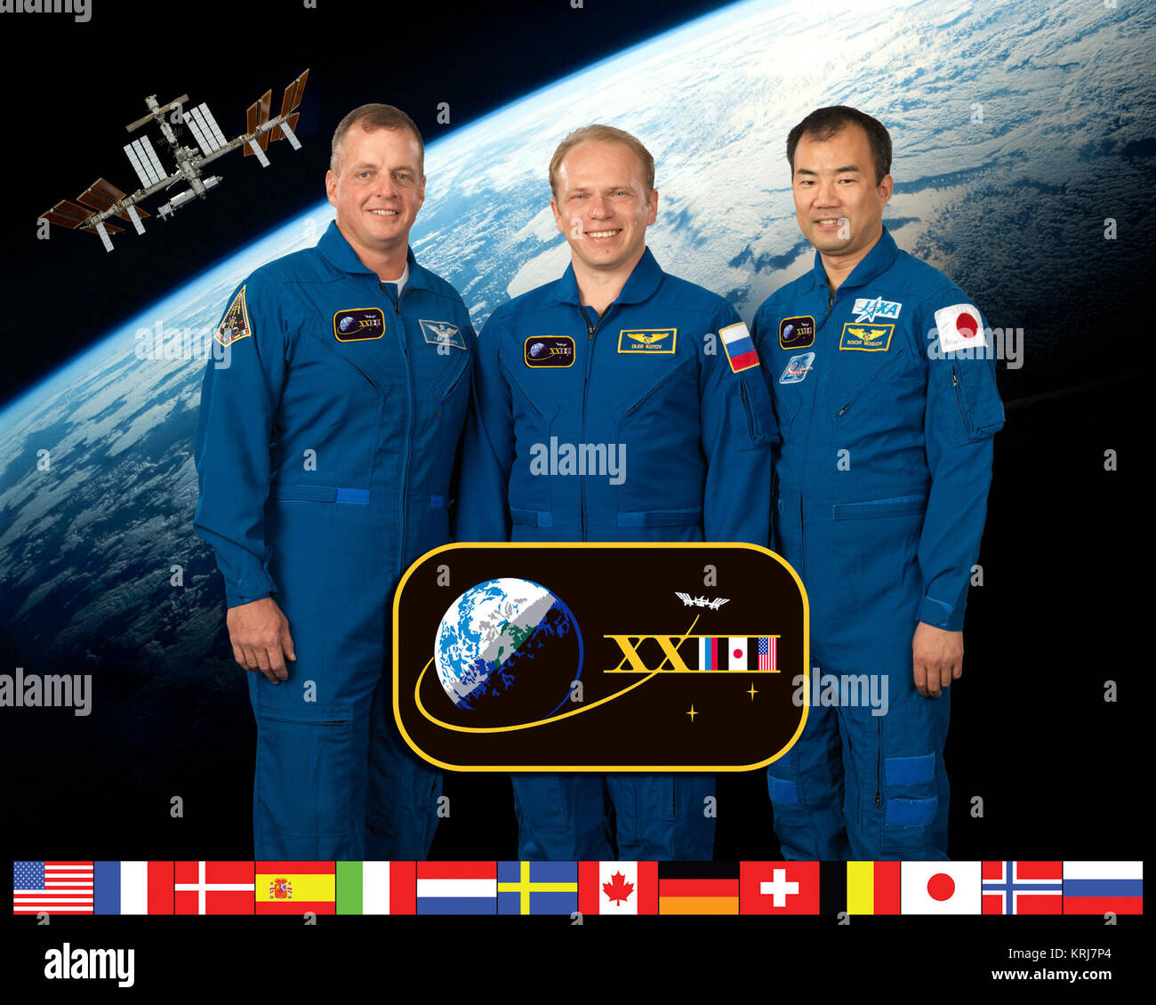 Expedition 23 initial crew members Stock Photo - Alamy
