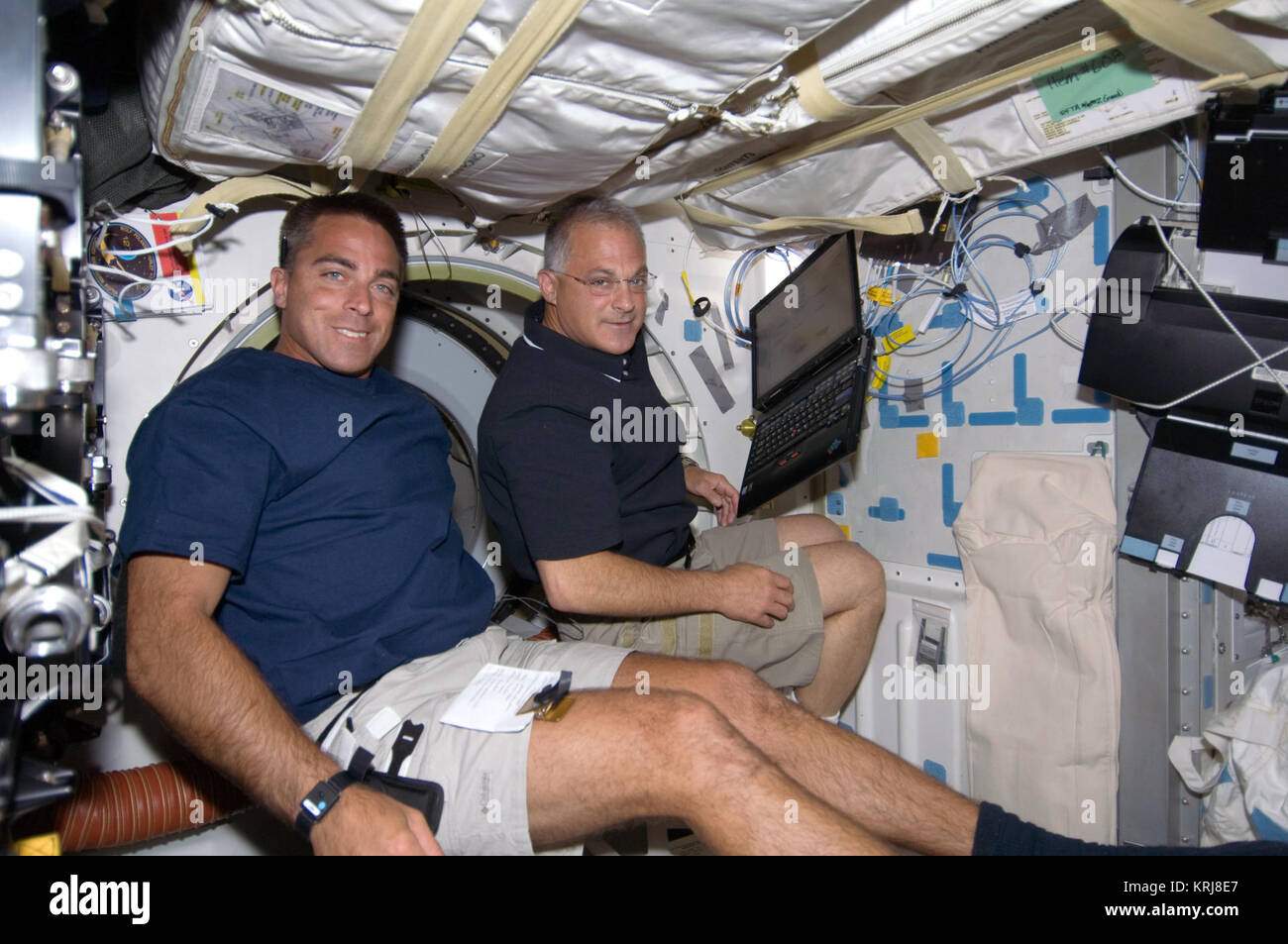 STS-127 Christopher Cassidy and David Wolf Stock Photo - Alamy