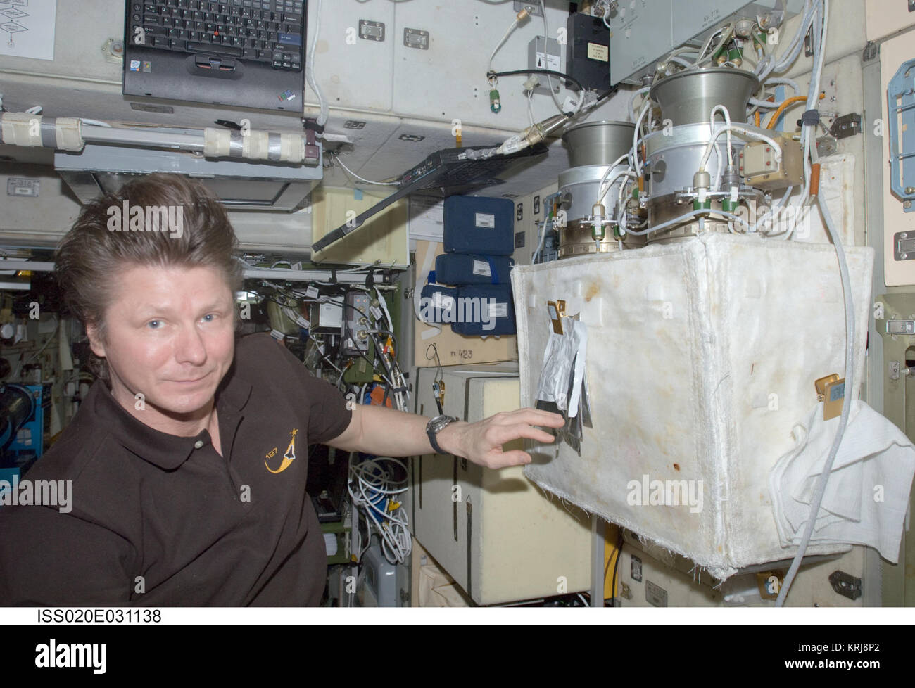 Astronaut monitoring life support systems hi-res stock photography and ...