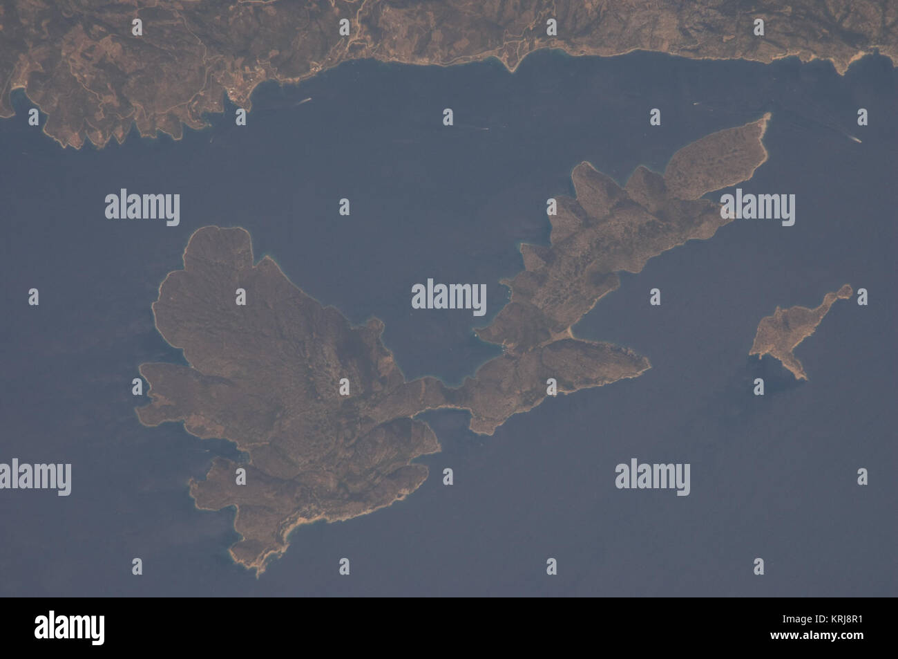 Peristera from space Stock Photo - Alamy