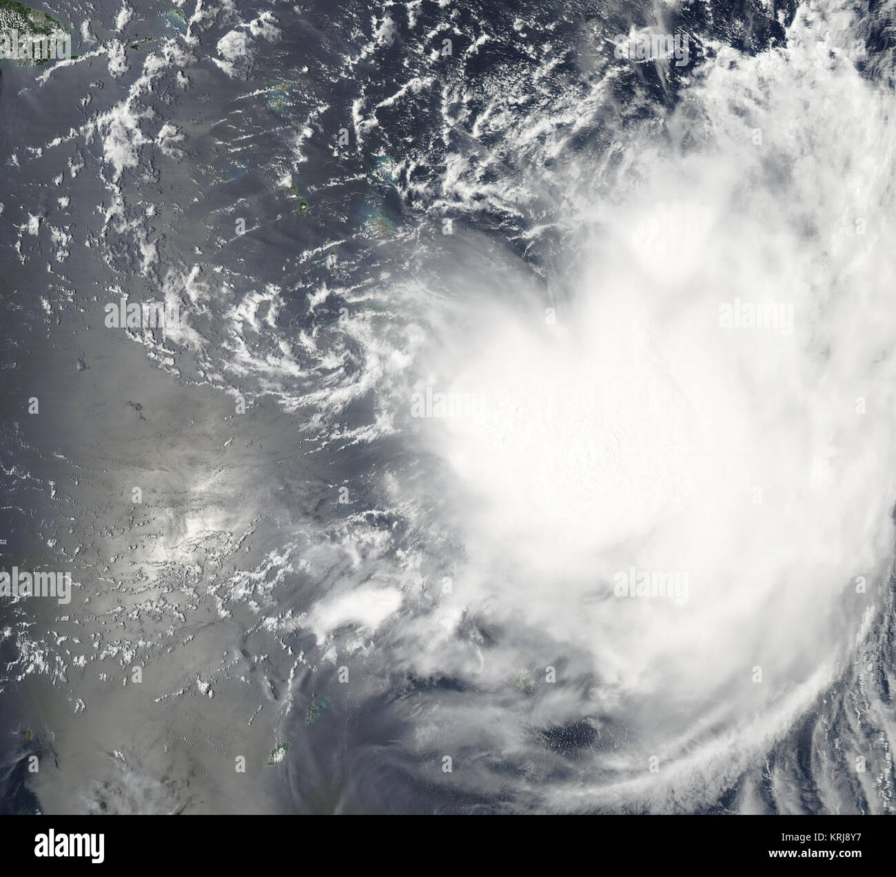 Tropical Storm Erika 2009-09-02 1730Z Stock Photo - Alamy