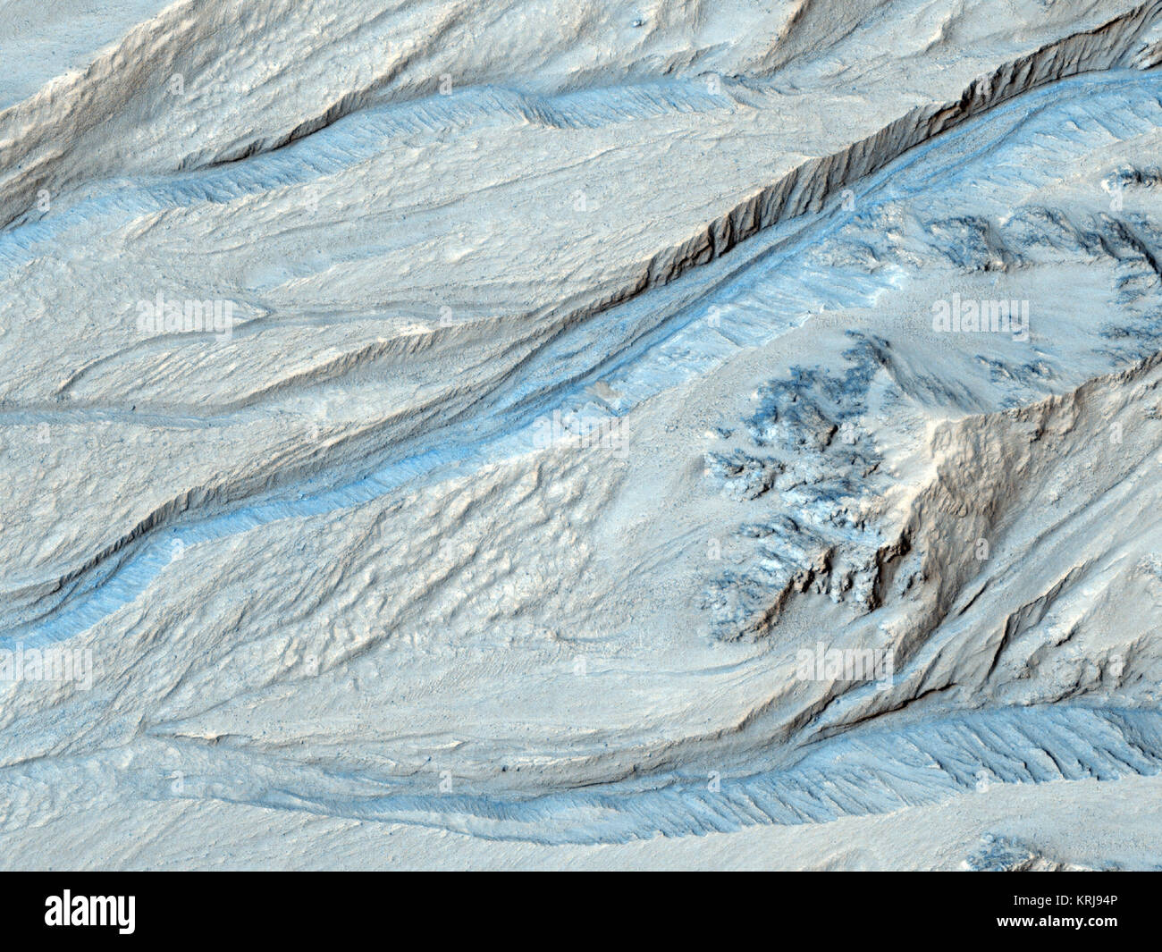 Well-Preserved Gullied Impact Crater Stock Photo - Alamy