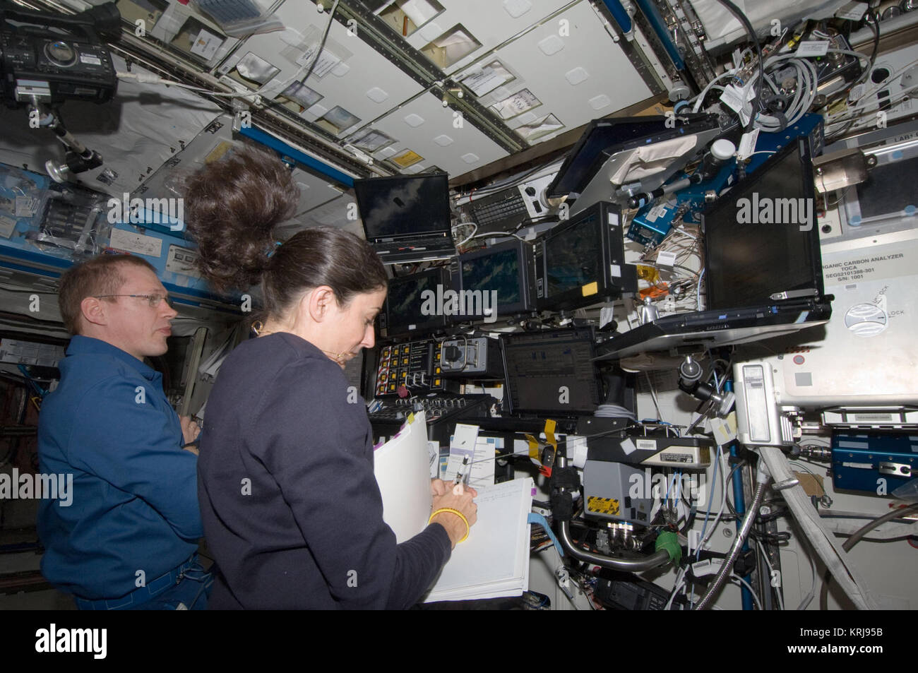 HTV-1 docking operations 01 Stock Photo - Alamy