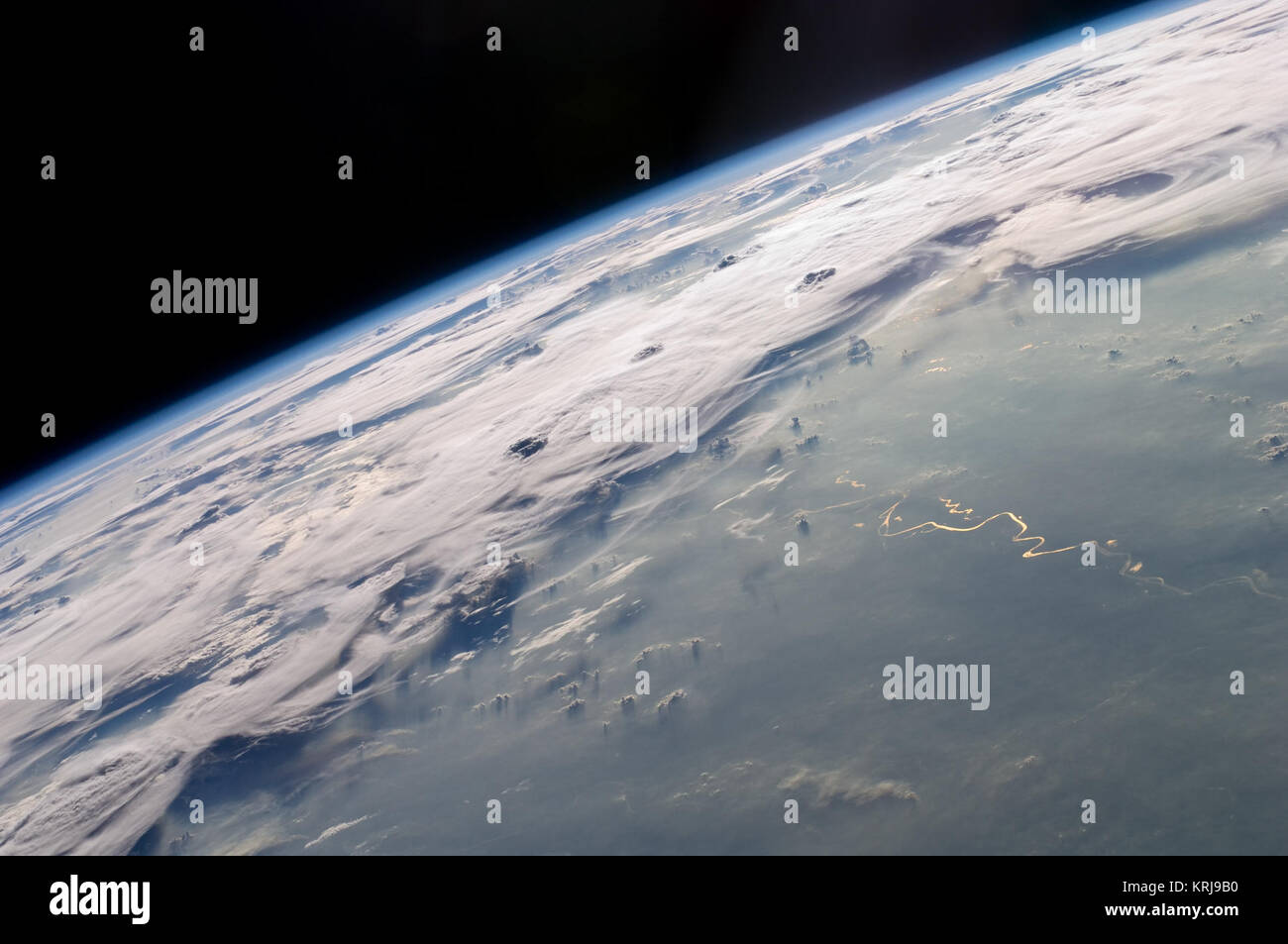 ISS-20 Thunderstorms on the Brazilian Horizon Stock Photo - Alamy
