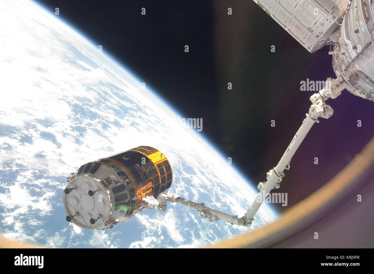 HTV-1 unberth for release Stock Photo - Alamy