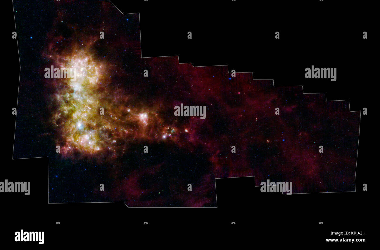 The infrared portrait of the Small Magellanic Cloud, taken by NASA's ...