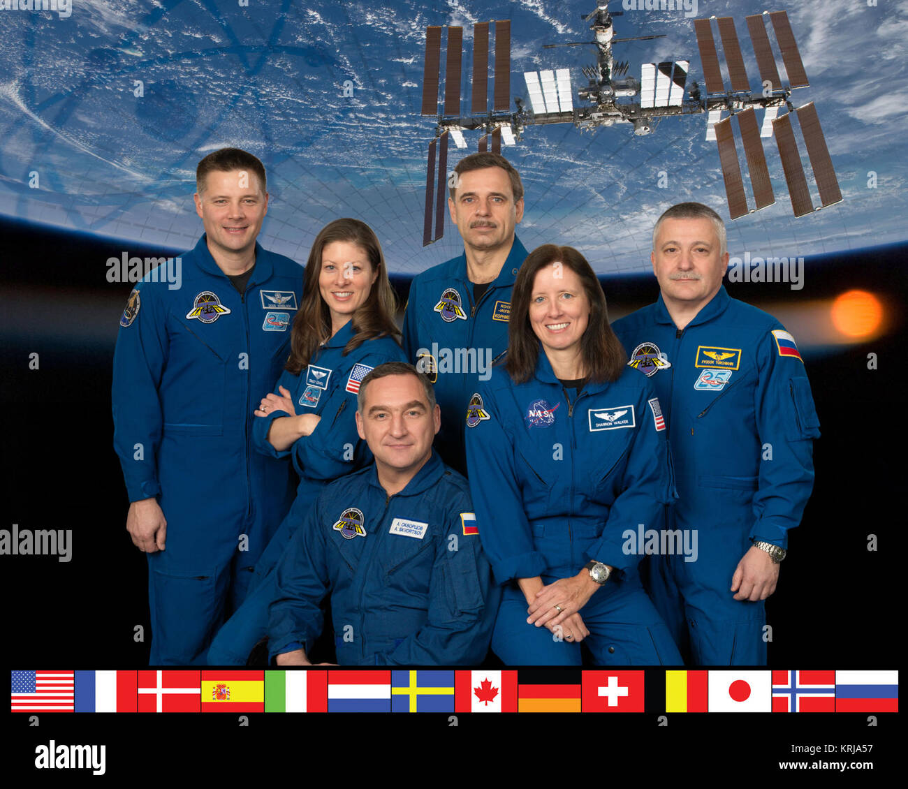 Expedition 24 crew portrait Stock Photo - Alamy