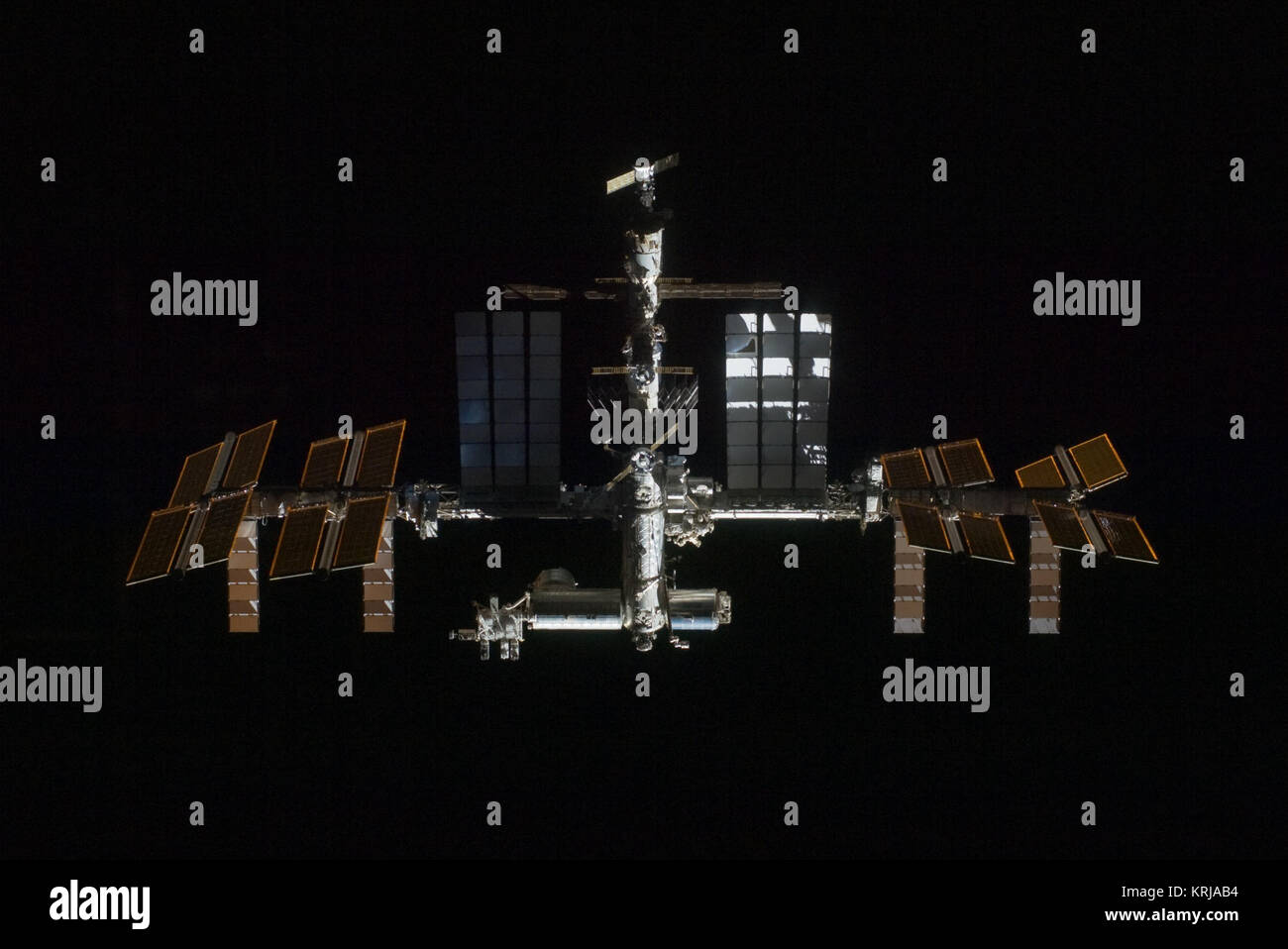 STS-130 Endeavour approaches ISS 1 Stock Photo - Alamy
