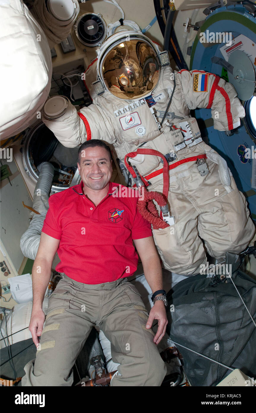 Putting On Orlan Space Suit