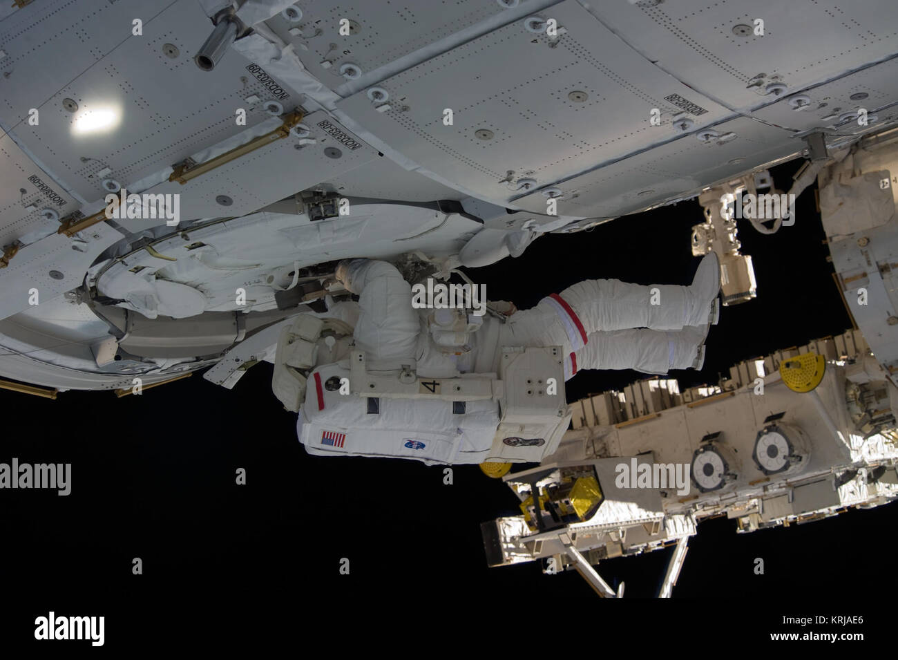 STS-130 EVA2 Robert Behnken 3 Stock Photo - Alamy
