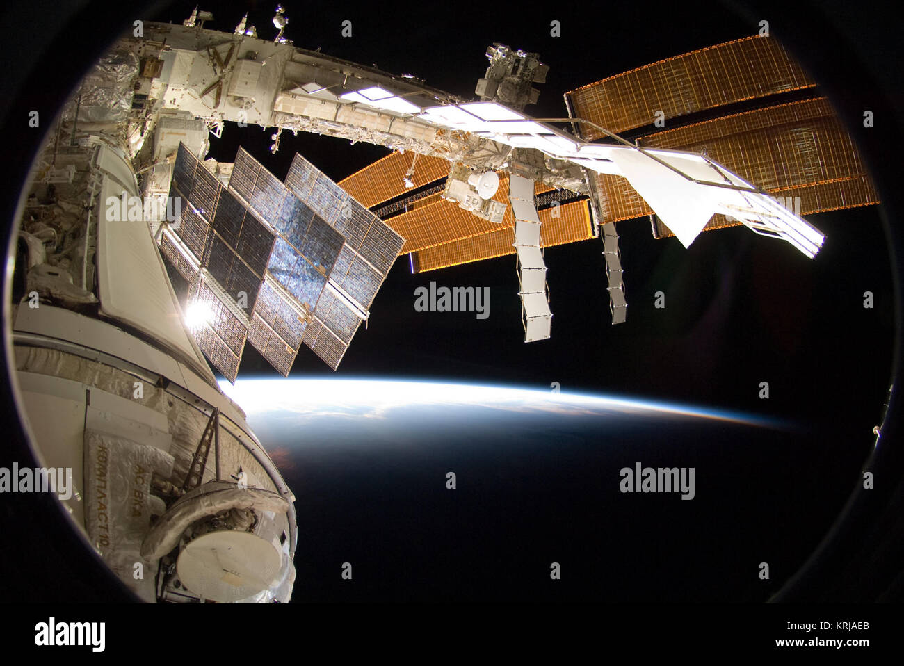 STS-130 ISS-22 Truss ESP3 ELC2 Stock Photo - Alamy