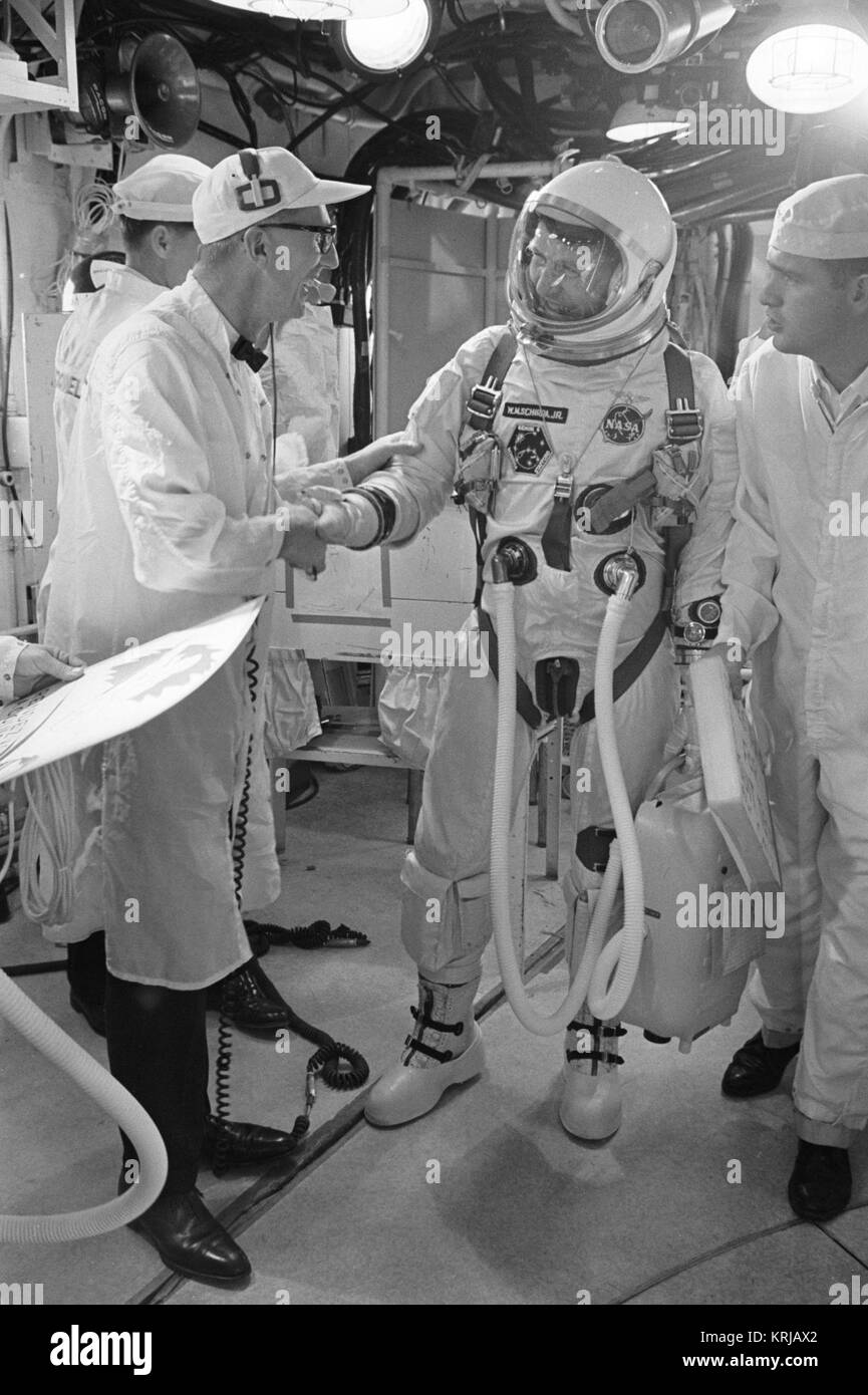 Guenter Wendt McDonnell Aircraft Corporation pad leader Stock Photo - Alamy