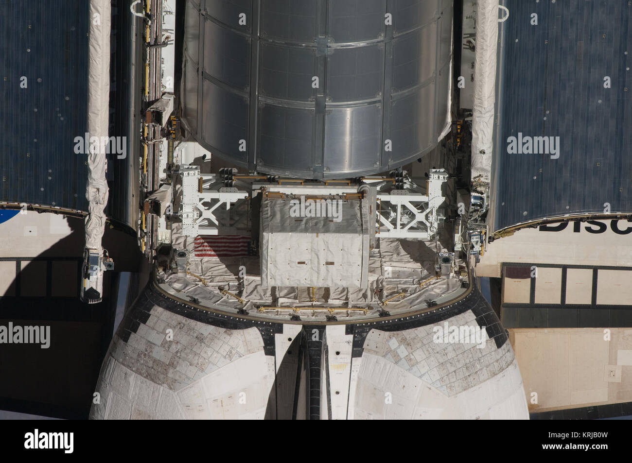 STS-131 RPM Discovery's aft cargo bay Stock Photo - Alamy