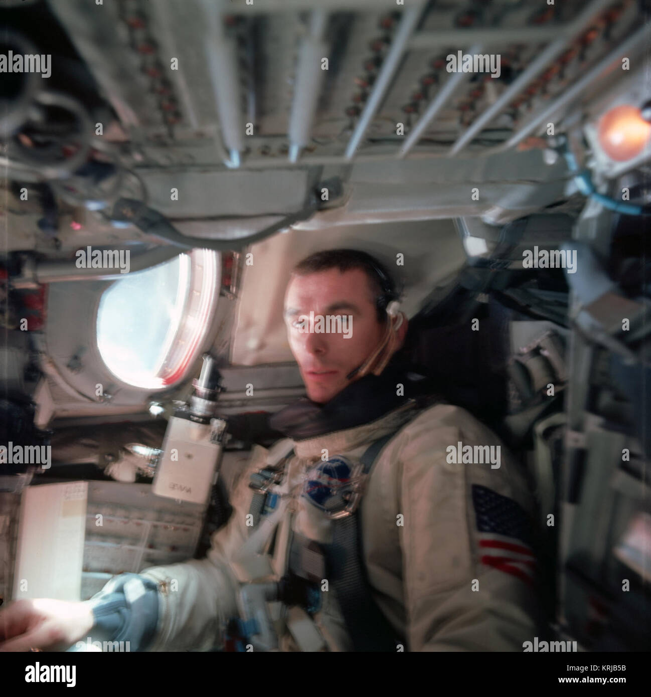 Gene Cernan in Gemini IX spacecraft Stock Photo - Alamy
