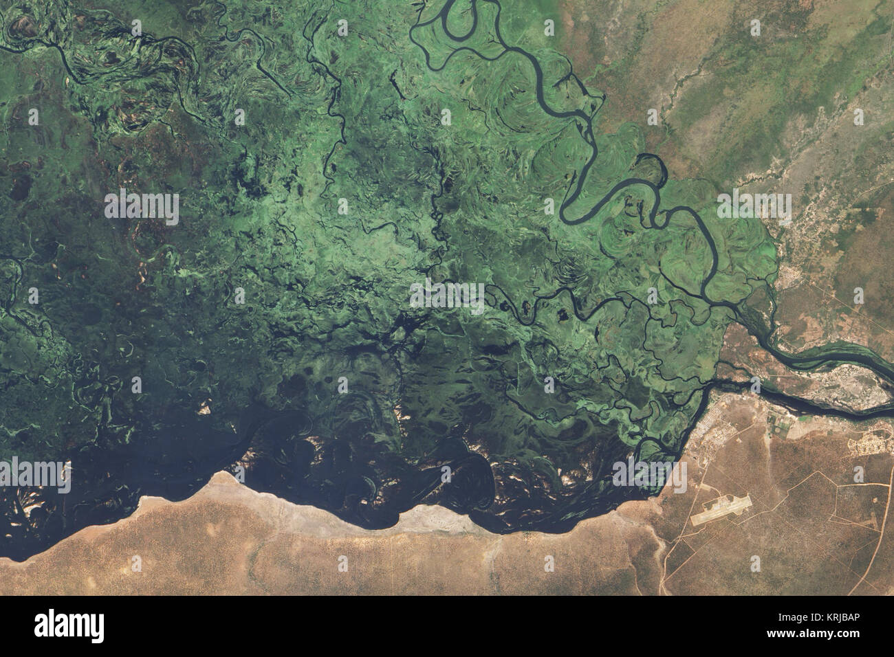 IDL TIFF file Zambezi Flood Plain, Namibia (EO-1 Stock Photo - Alamy