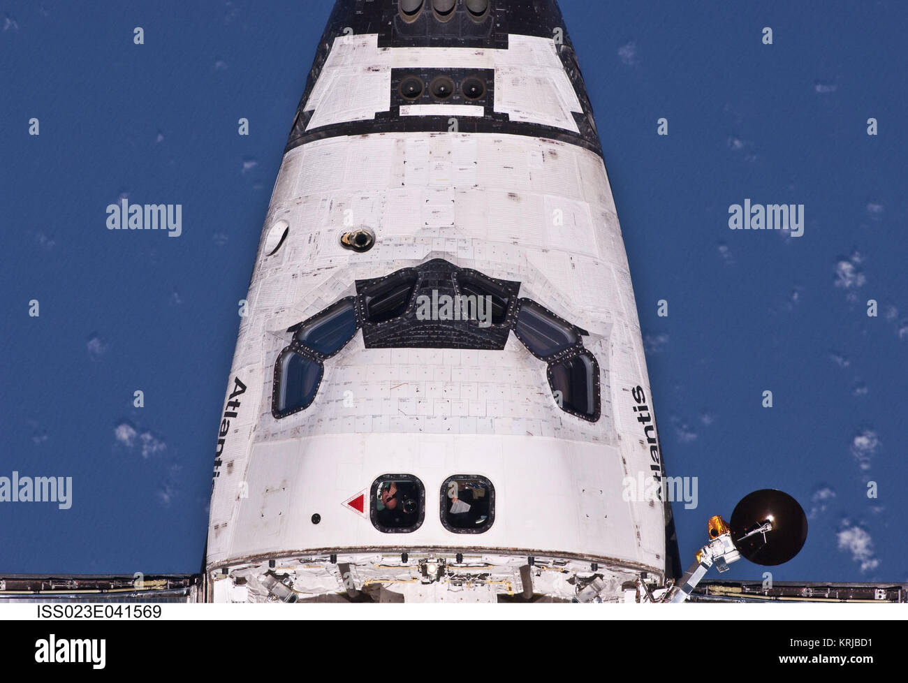 STS132 Atlantis Crew Cabin Stock Photo - Alamy