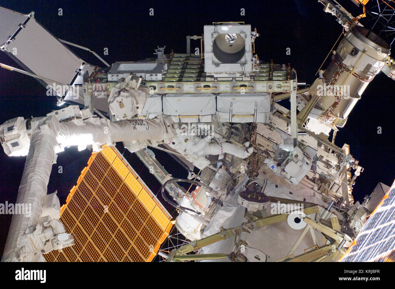 STS132 EVA3 5 Stock Photo - Alamy