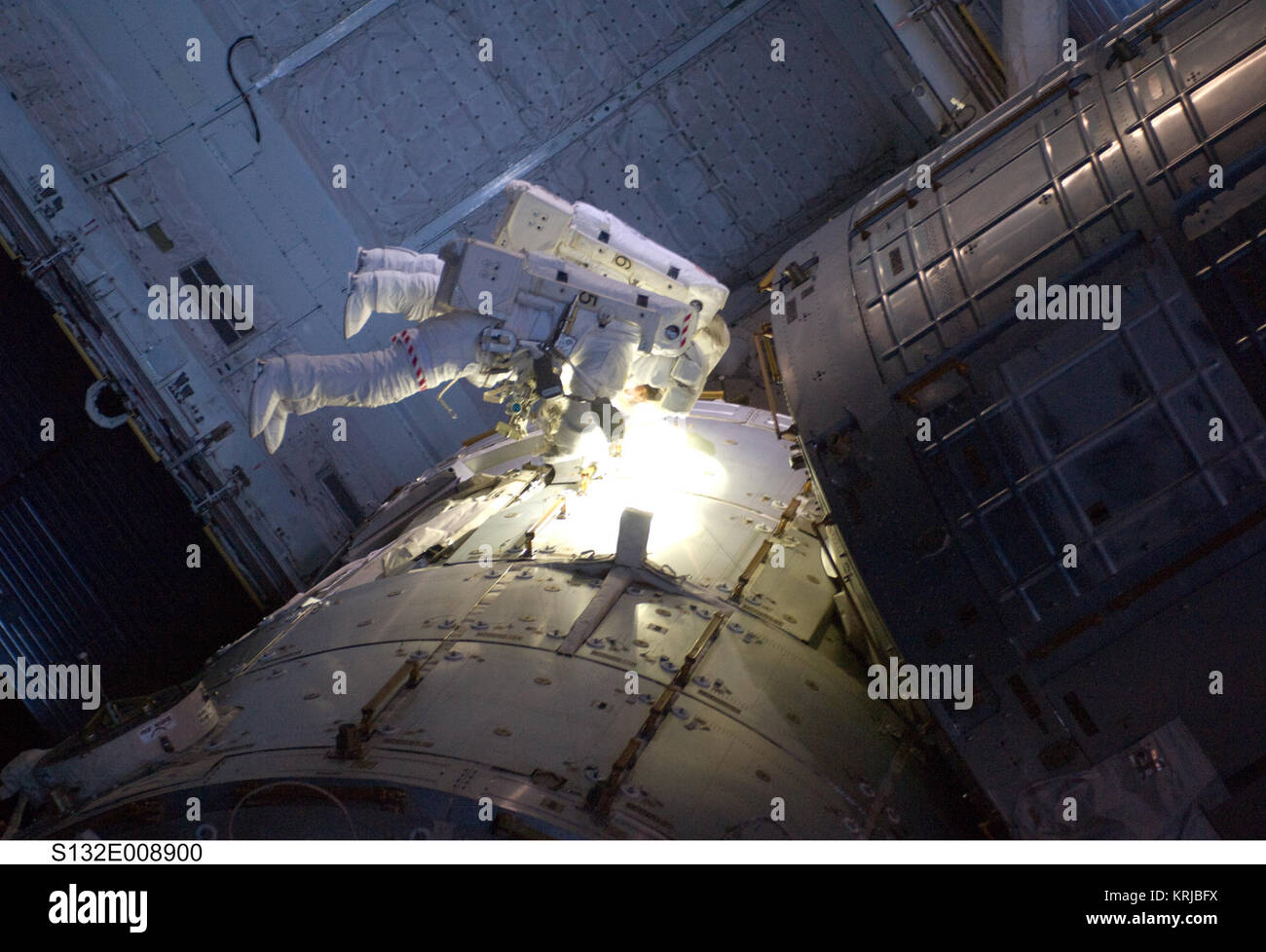 STS132 EVA3 3 Stock Photo - Alamy