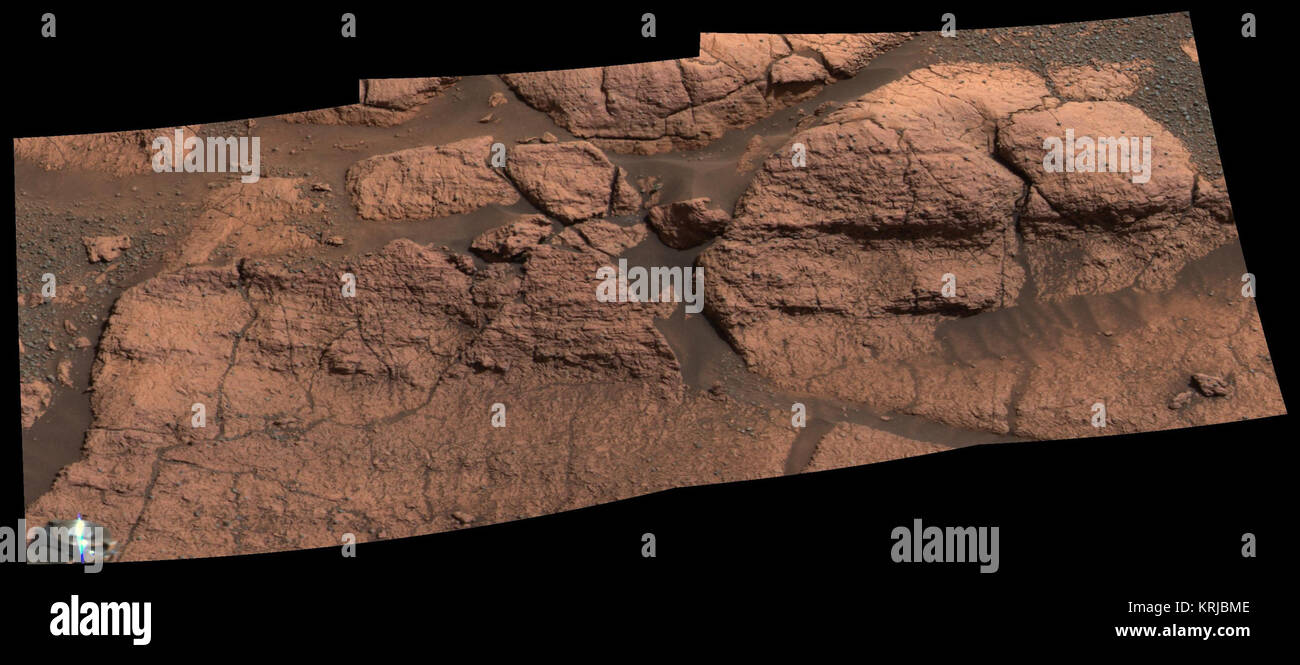 Rocher El Capitan vu par PanCam Opportunity sur Mars Stock Photo - Alamy