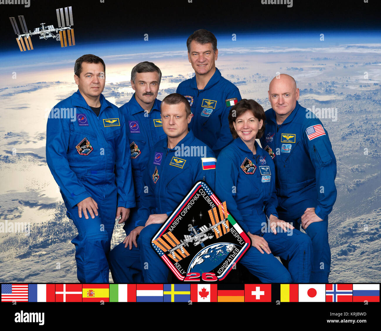 Expedition 26 crew portrait Stock Photo - Alamy