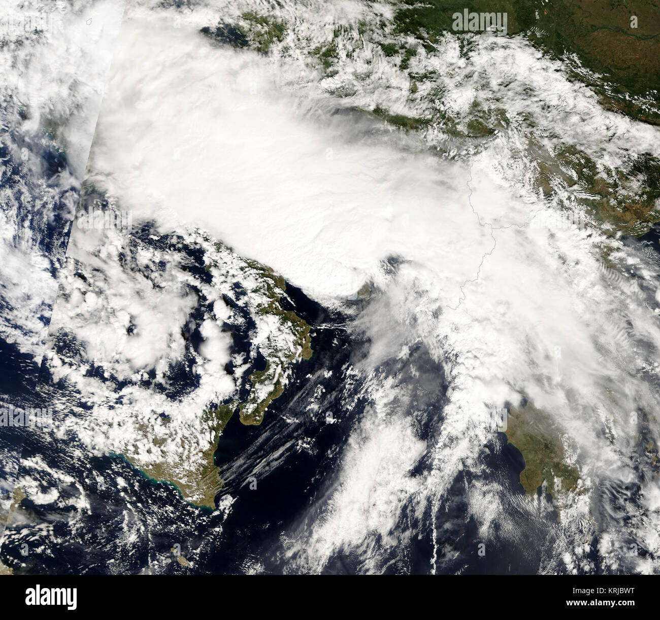 Mediterranean tropical cyclone September 26 2006 Stock Photo - Alamy