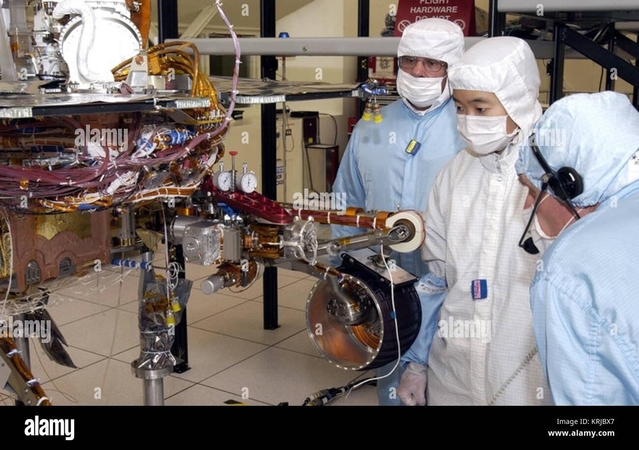 Robotic arm MER rover PIA04425 Stock Photo - Alamy